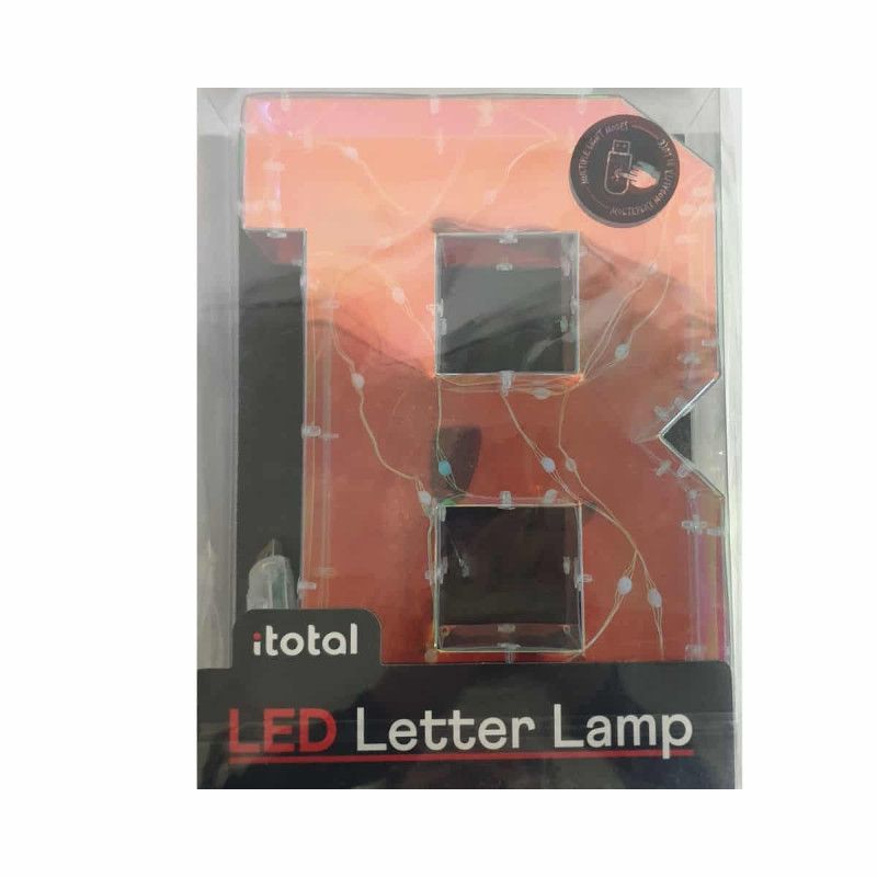 Lámpara letra b iluminada + hub usb - hipergol.com