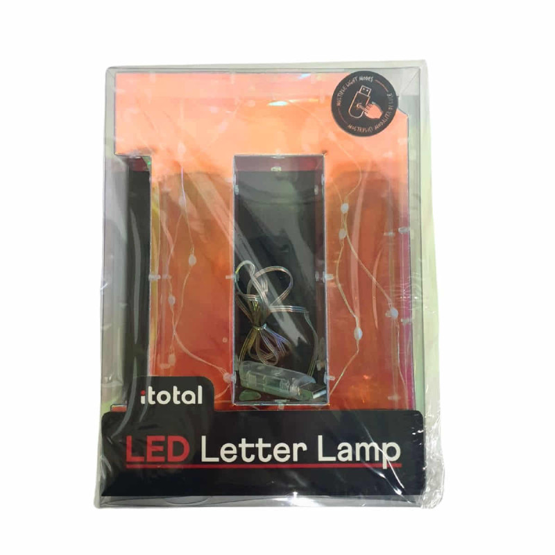 Lámpara letra d iluminada + hub usb - hipergol.com