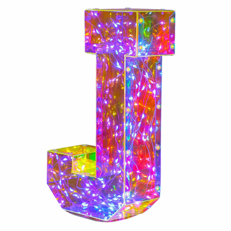 Lámpara letra j iluminada + hub usb - hipergol.com