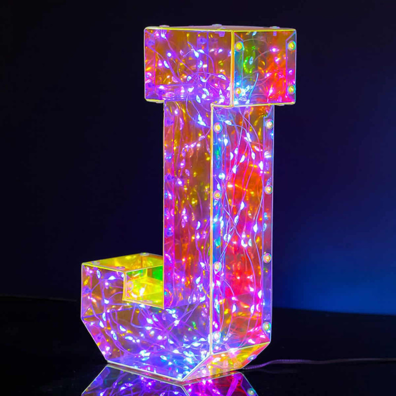 Lámpara letra j iluminada + hub usb - hipergol.com