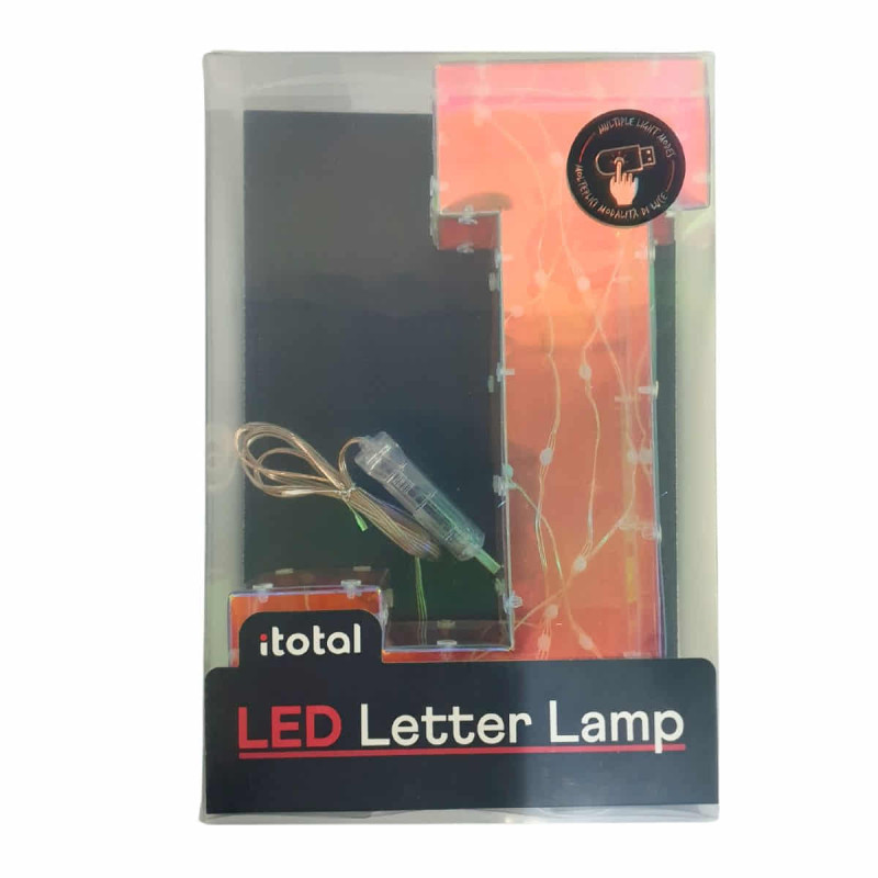 Lámpara letra j iluminada + hub usb - hipergol.com