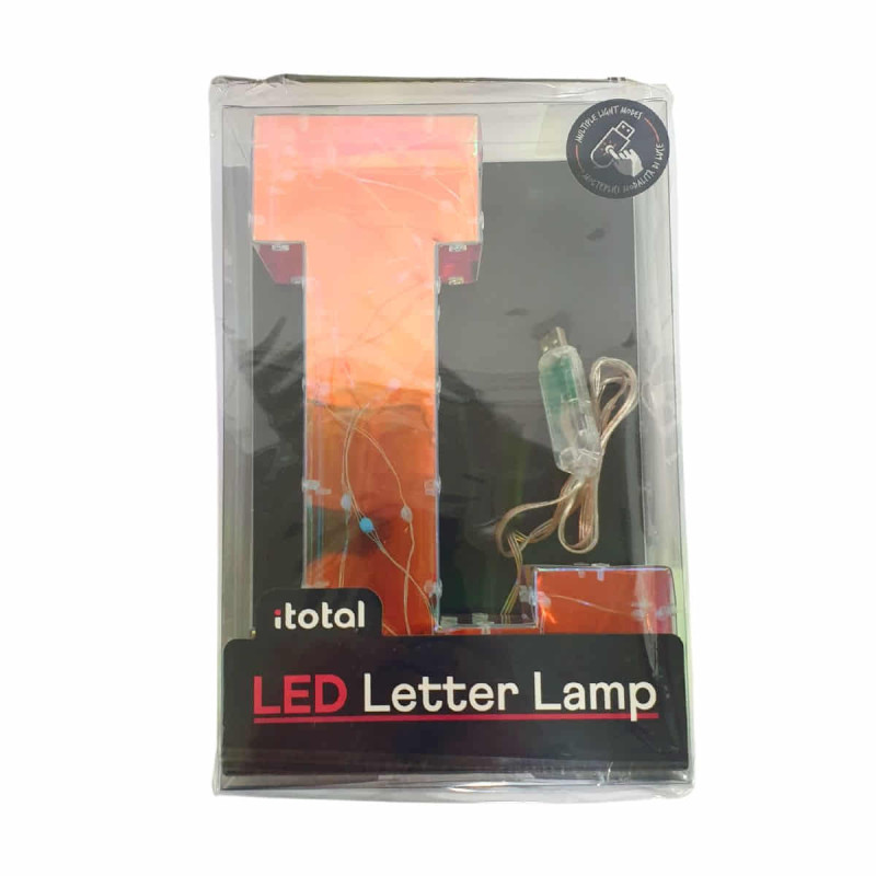 Lámpara letra l iluminada + hub usb - hipergol.com