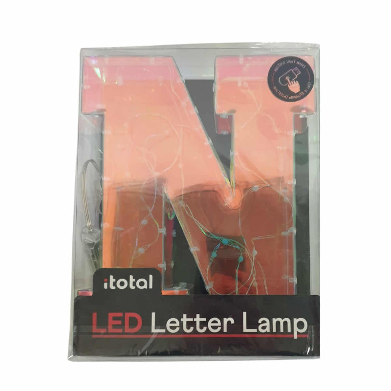 Lámpara letra n iluminada + hub usb - hipergol.com