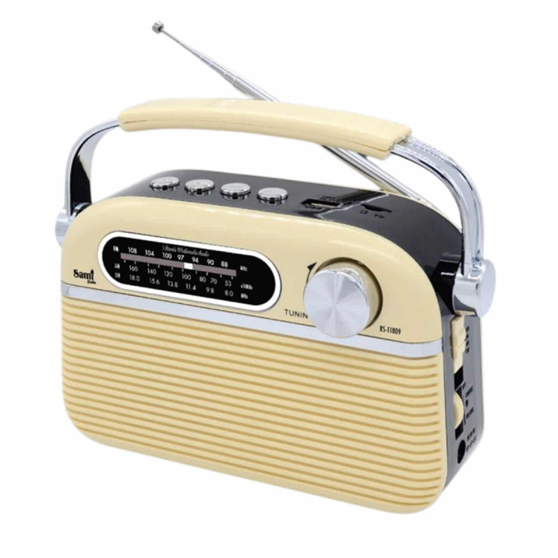 Radio vintage beige 3 bandas sami - hipergol.com