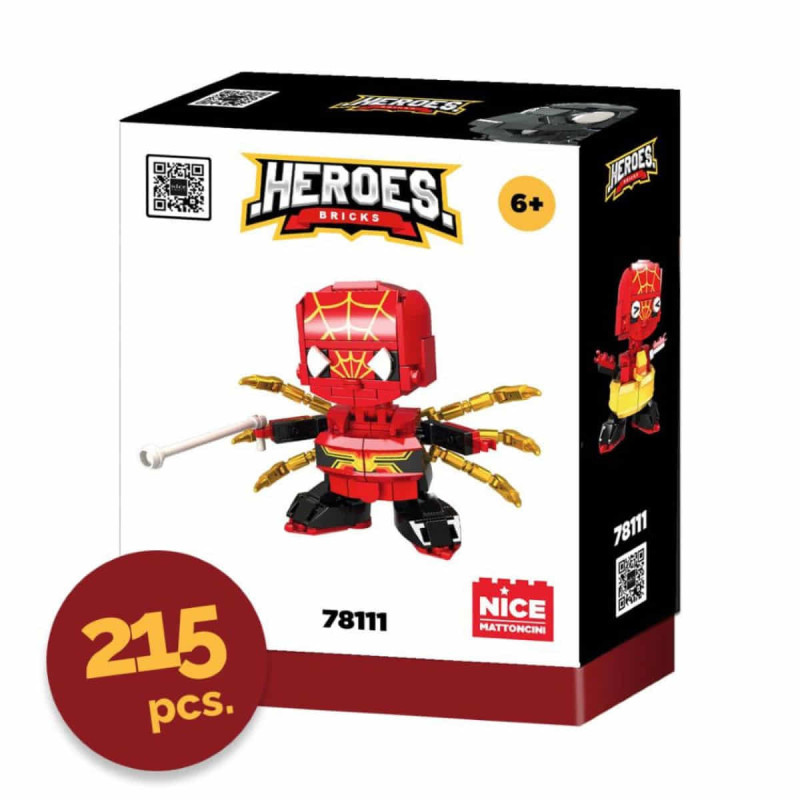 Set de Construcción Soldado Héroe Rojo - 215 Piezas - hipergol.com