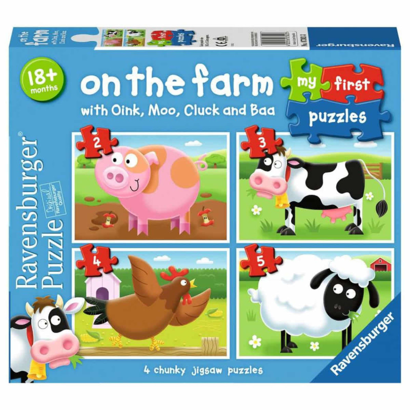 Puzzle La Granja 14 Piezas - Primeros Puzzles para Niños - hipergol.com