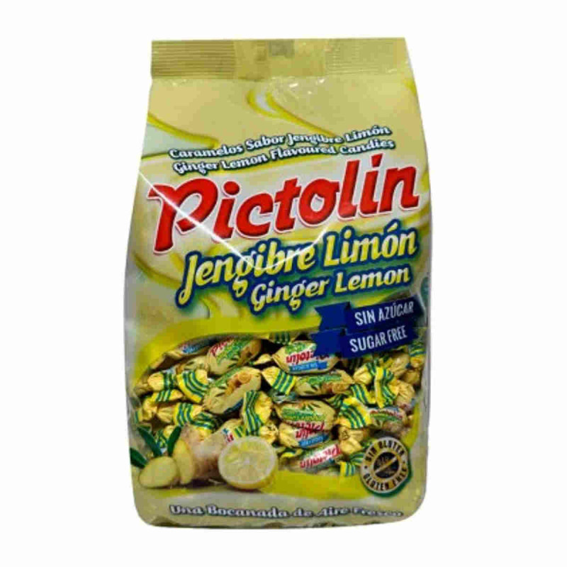 Caramelo Pictolín Jengibre y Limón Sin Azúcar – Bolsa 1kg - hipergol.com