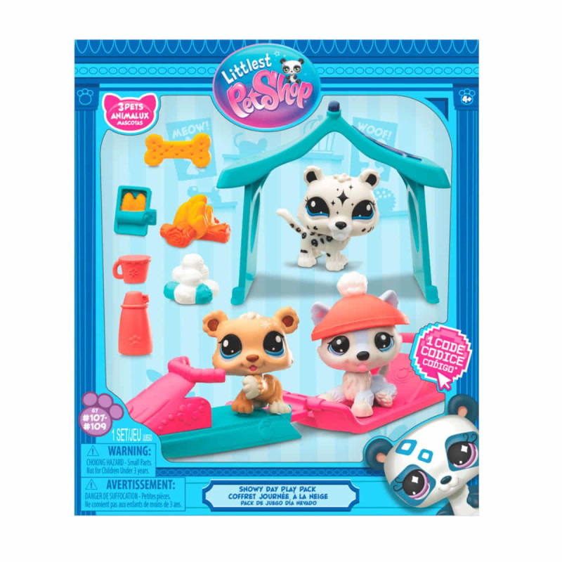 Set Littlest Pet Shop Snow Day - Diversión Invernal - hipergol.com