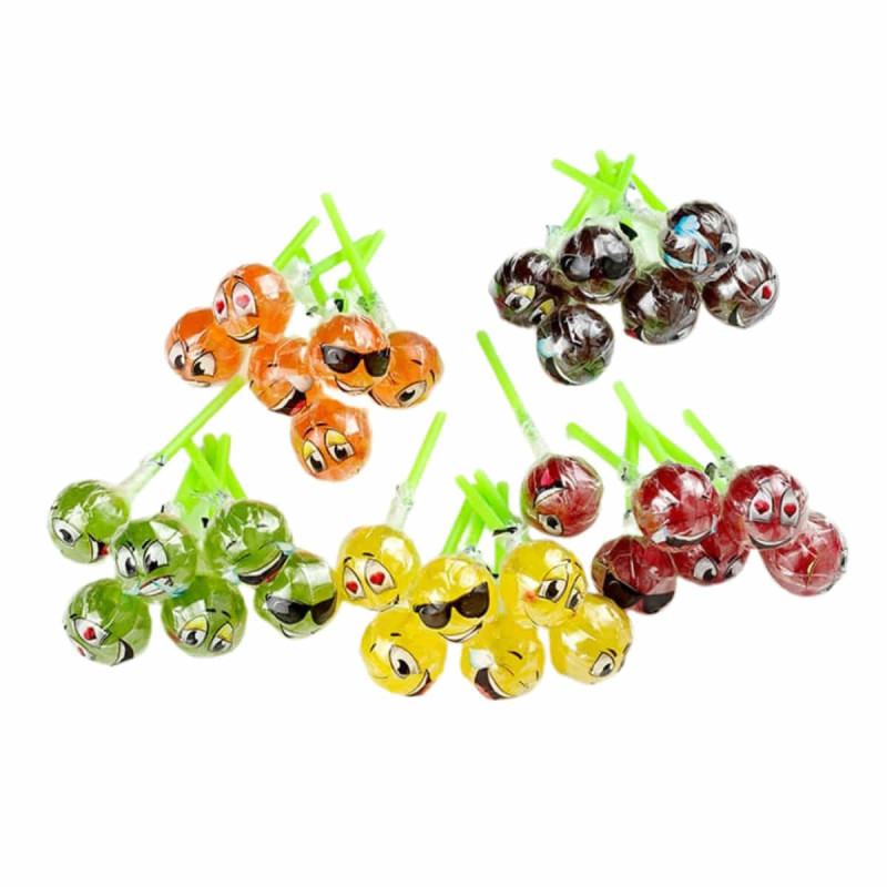 Chupi Mojis Bolsa 100 Unidades Sabores Frutales y Divertidos - hipergol.com