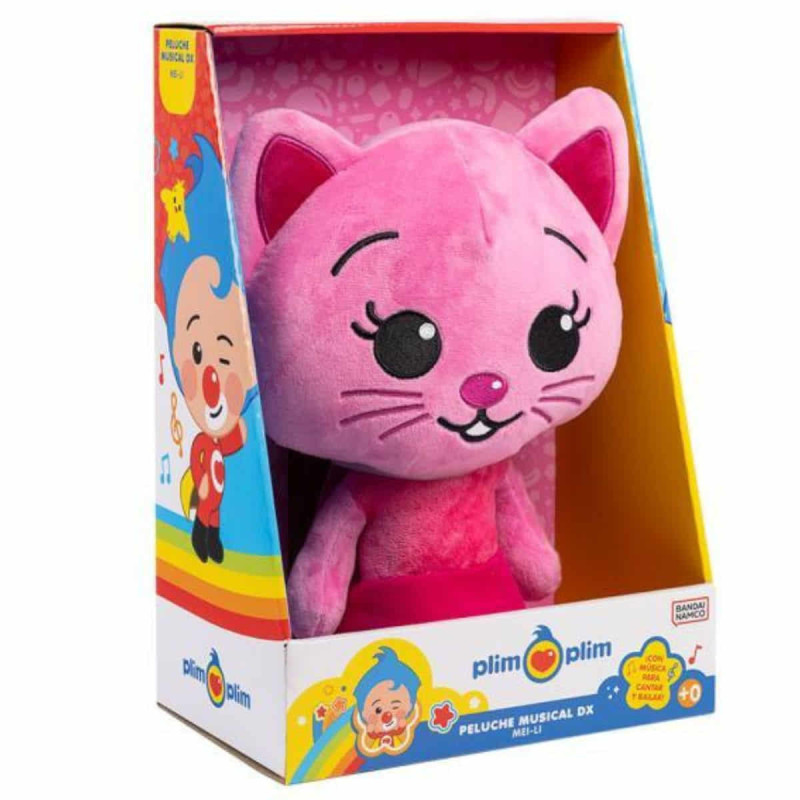 Peluche Musical Mei-Li Plim Plim 30cm con canciones y frases - hipergol.com