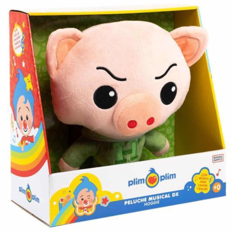 Peluche Musical Hoggie Plim Plim 30cm con canciones virales - hipergol.com
