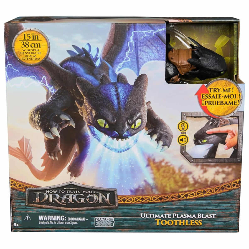Dragón electrónico Toothless de lujo con luces y alas móviles ...