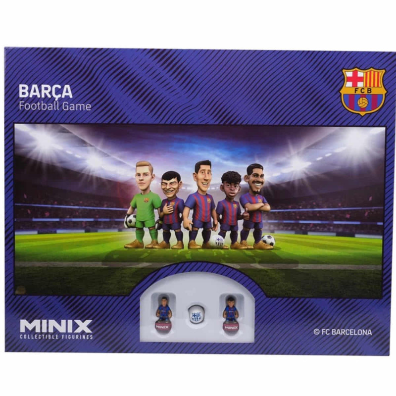 Juego de fútbol FC Barcelona MINIX con figuras y campo - hipergol.com
