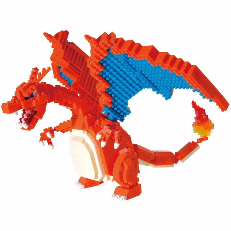 Charizard DX Nanoblock con 860 microbloques y partes móviles - hipergol.com