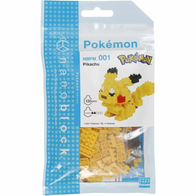 Pikachu Nanoblock con 130 microbloques y diseño pixelado - hipergol.com