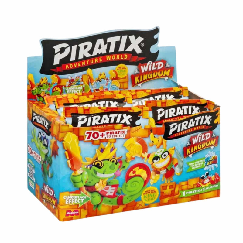 Piratix Wild Kingdom One Pack 24 sobres | Colección completa - hipergol.com